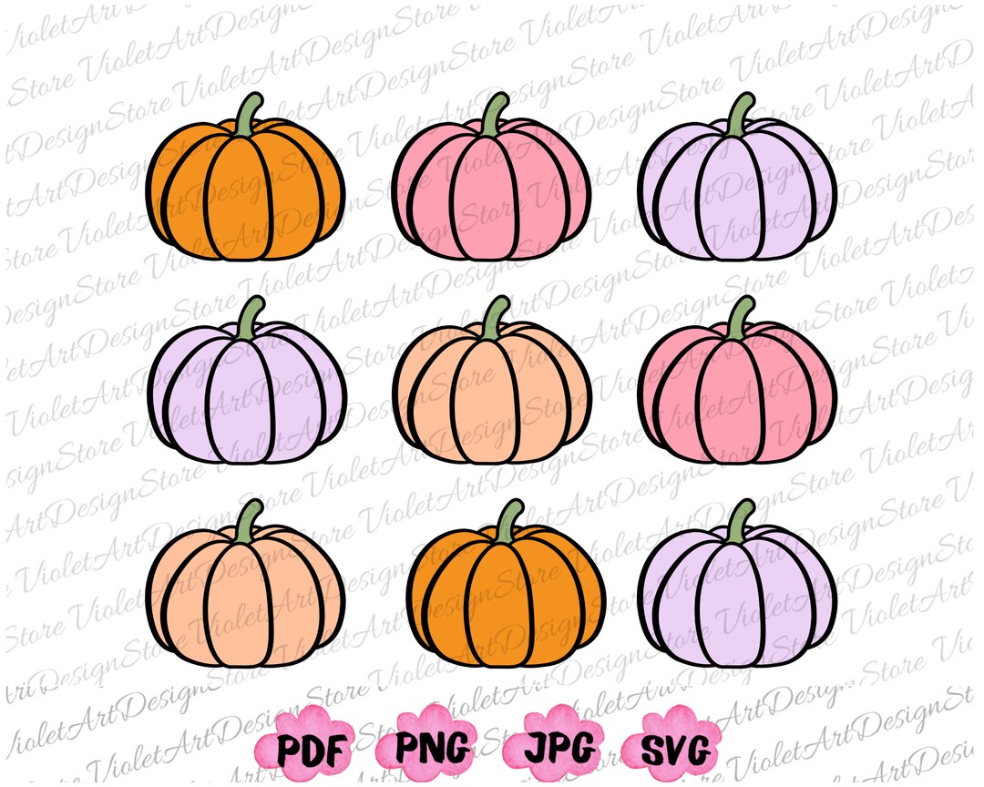 Pumpkins SVG, Cute Pumpkins Svg, Fall SVG, Pumpkin Png,pumpkin Clipart ...