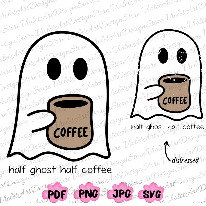 Ghost Coffee Skeleton - Etsy