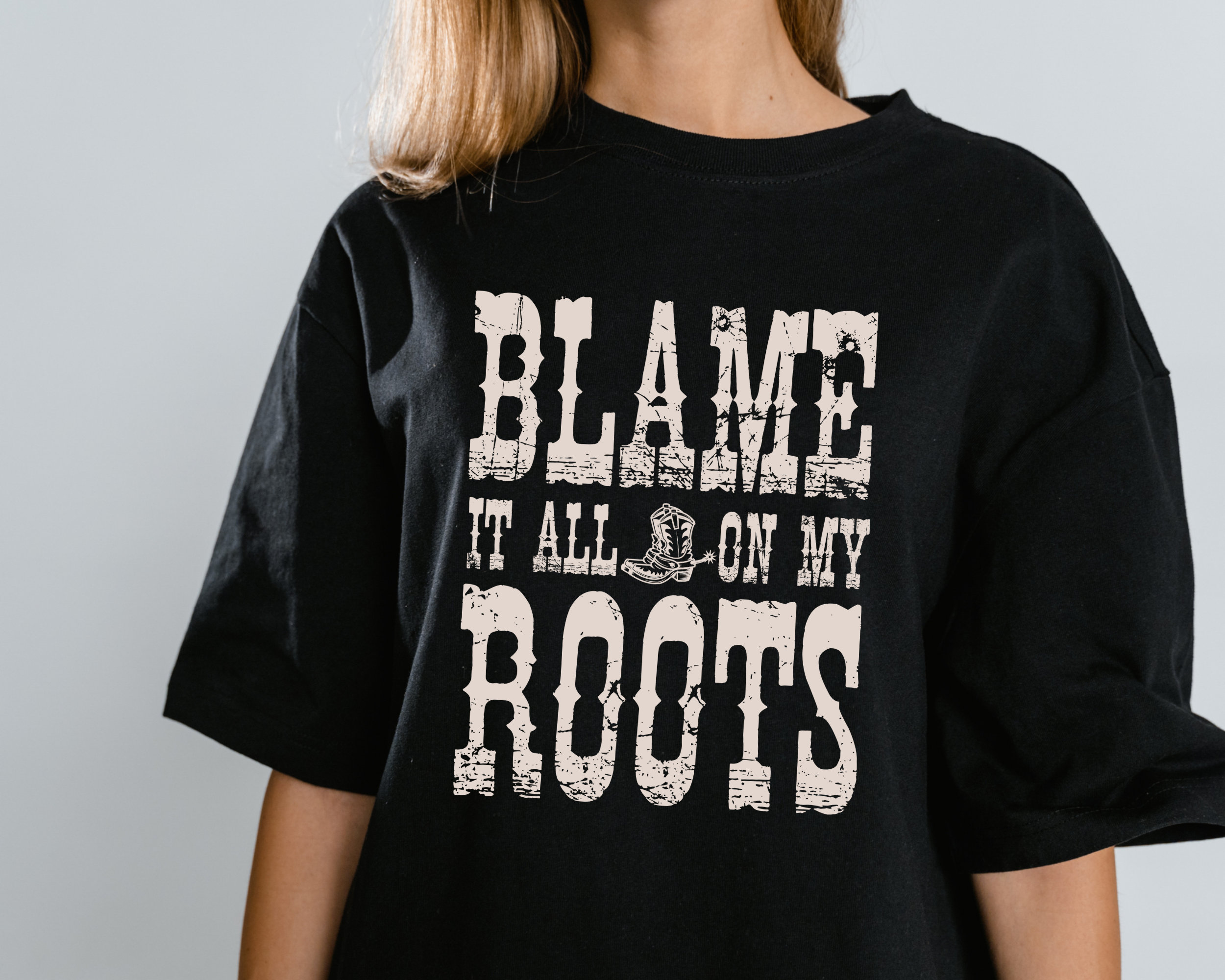 Blame It All on My Roots Svg Cowgirl Shirt Pngcountry Music - Etsy