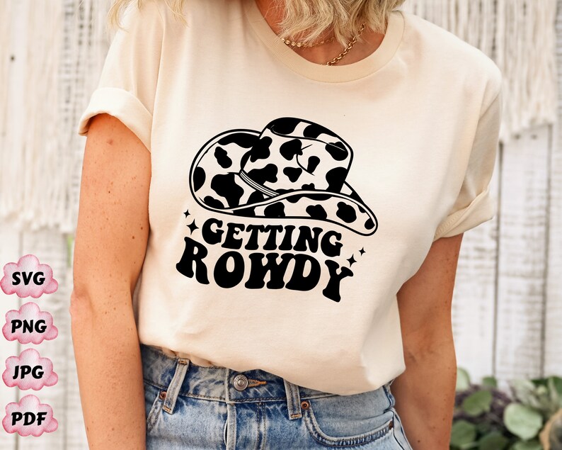 Getting Rowdy Getting Hitched SVG PNG, Bachelorette Party Shirt Svg Png ...