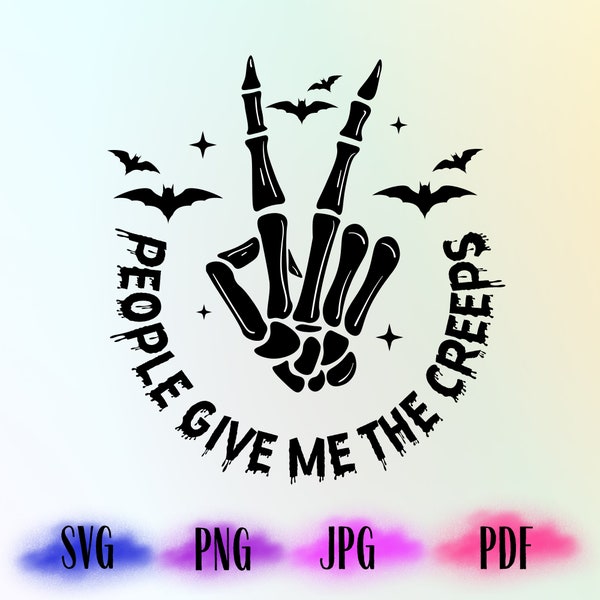 People Give Me the Creeps Png - Etsy