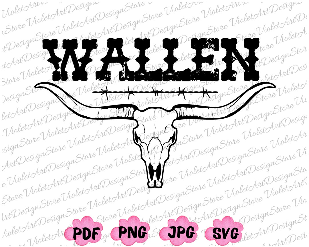 Cowboy Wallen Svg, Bull Skull Png, Howdy Svg, Nashville Shirt PNG ...