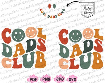 Cool Dads Club Shirt Png Svg, Cool Dads Club Svg,retro Daddy Png,dad ...