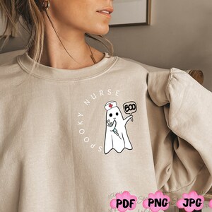 Spooky Nurse Svg, Halloween Shirt Png, Spooky Nurse Png, Funny ...