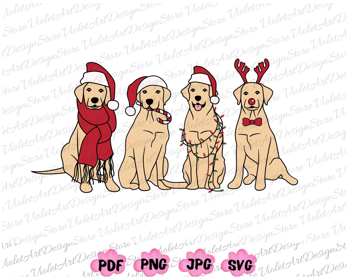 Сute Christmas Dog Svg Png, Christmas Dog Png, Dog Christmas Design ...