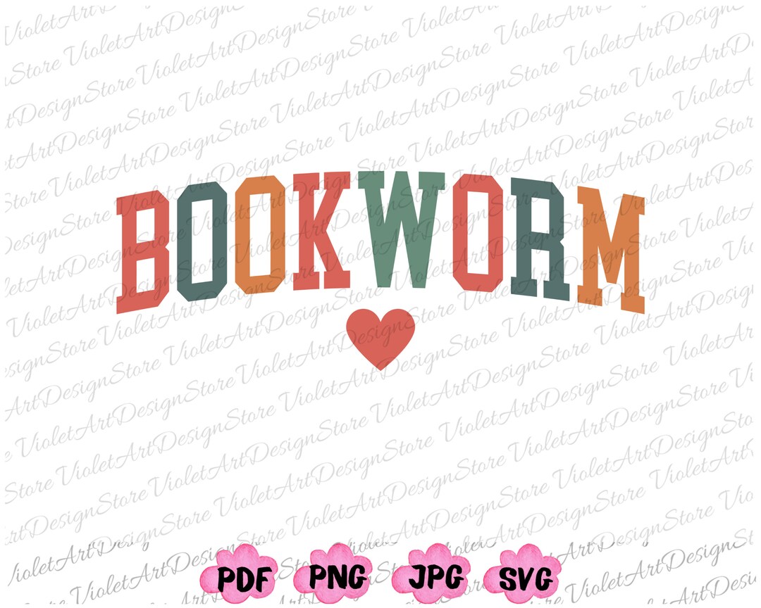 Bookworm Svg, Bookworm Png, Cute Teacher Books Lover Png, Teacher ...
