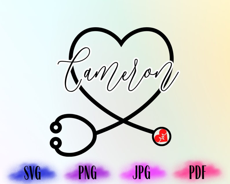 Nurse Custom SVG Custom Svg Custom Stethoscope Svg - Etsy