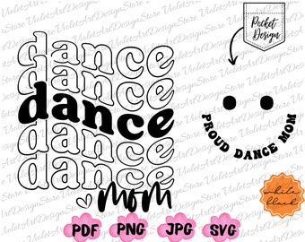 Retro Dance Mom Svg Png, Retro Dance Mama Svg, Proud Dance Mom Svg ...