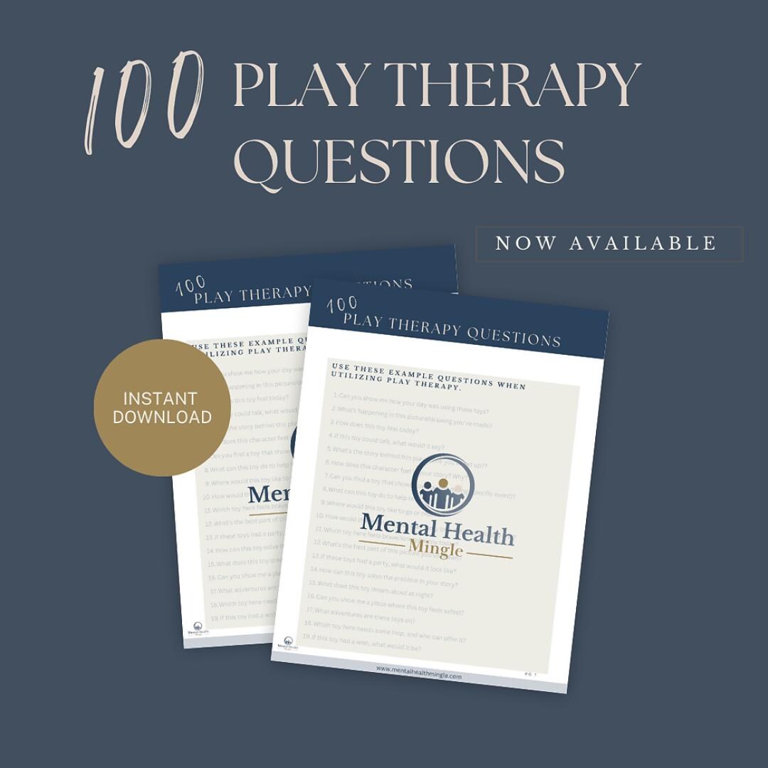 100 Essential Questions for Play Therapy - Etsy