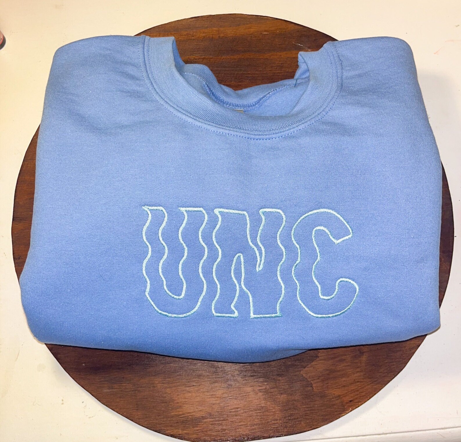 Custom Wavy College University School Personalized Color Embroidered ...