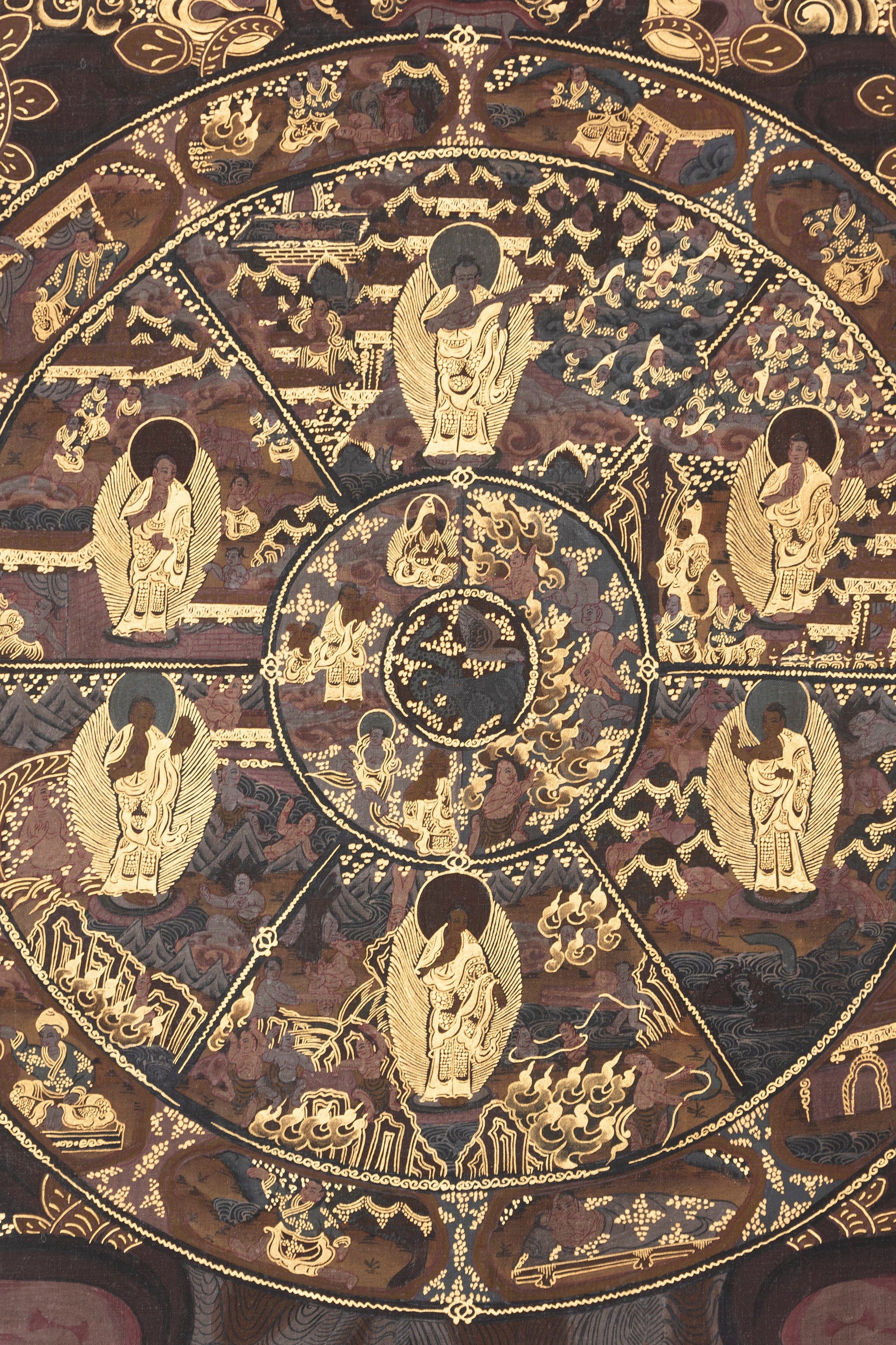 Wheel of Life Thangka Art Samara of Life Tibetan Buddhist Painting - Etsy