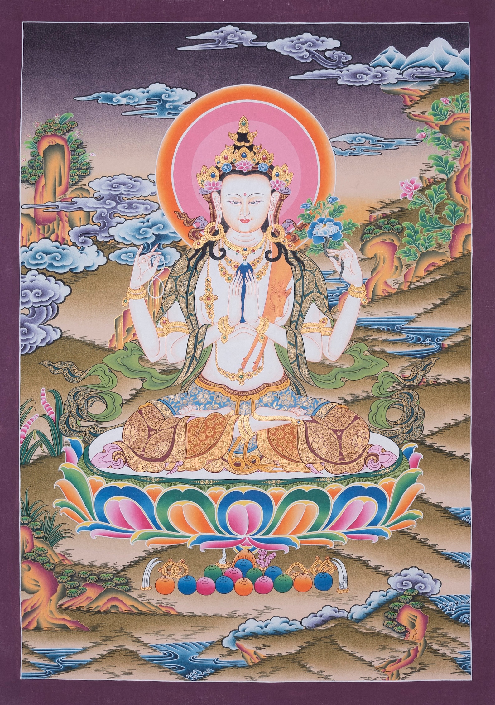 Lotus of Compassion: the Chenrezig Illumination Artwork | Chengresi ...