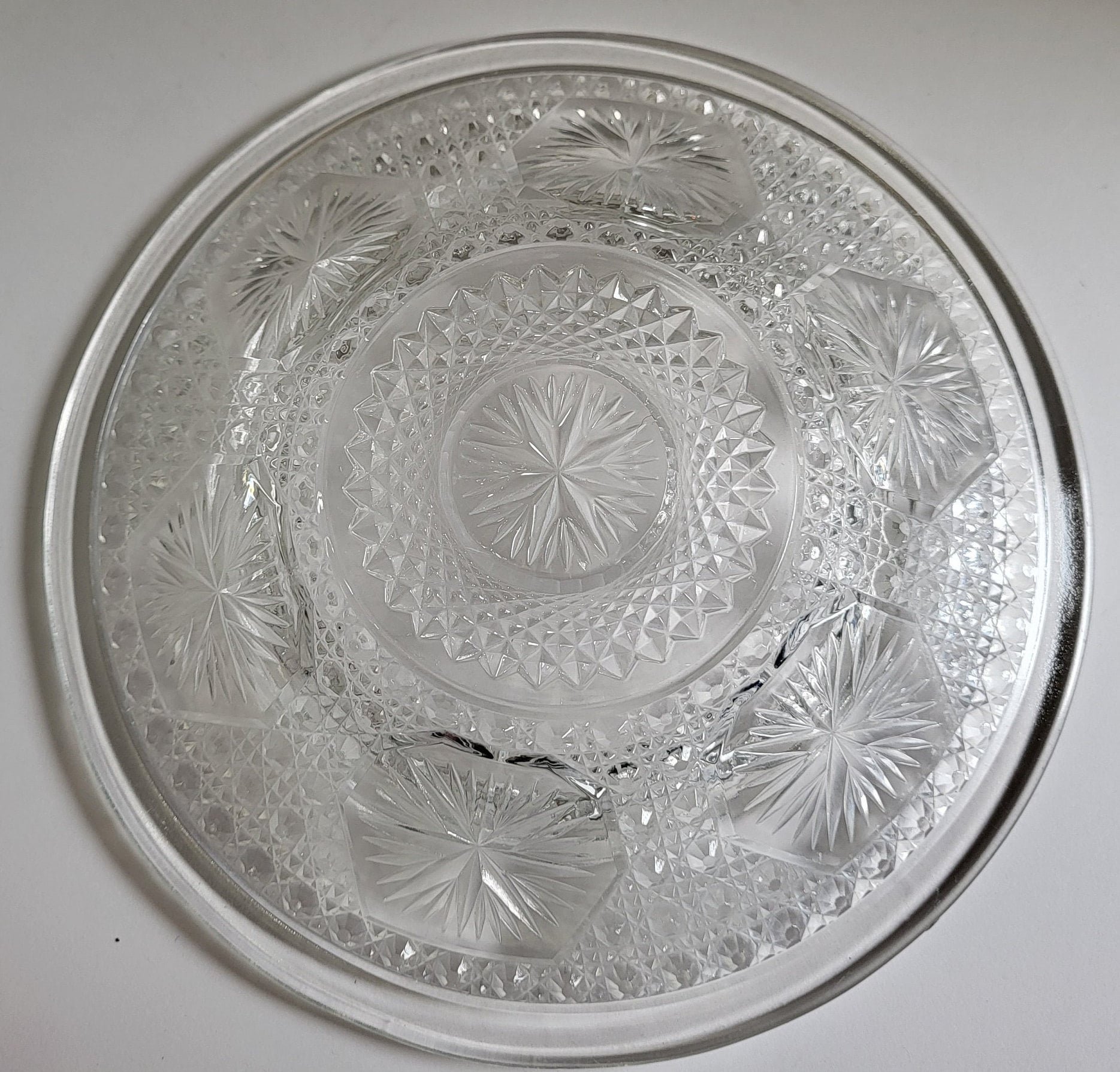 Vintage EAPG Press Cut Glass Sunburst Butter Cheese Domed Dish - Etsy
