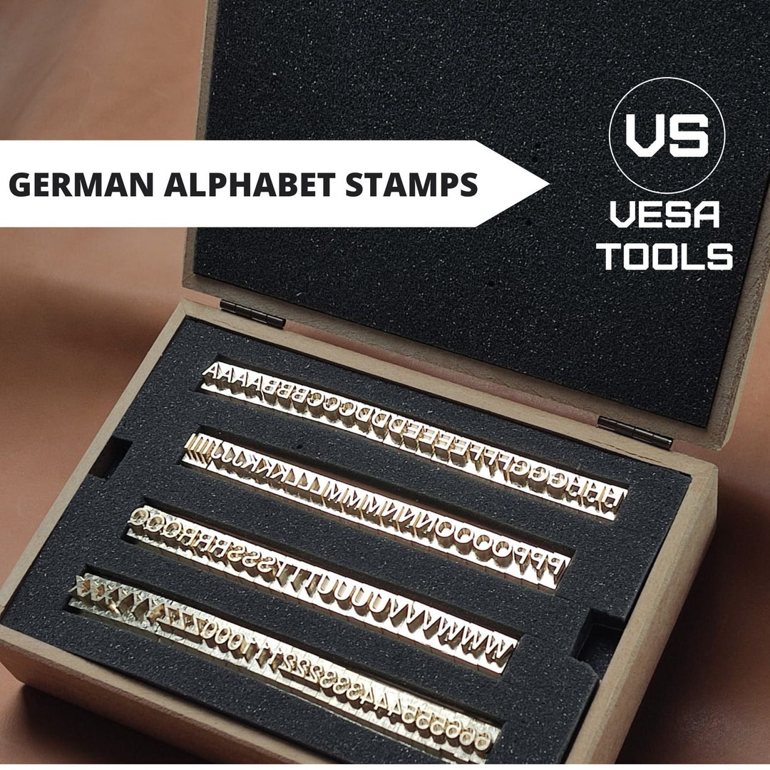 VESA Tools German Alphabet Interchangeable Brass Letter Set / Stamp ...