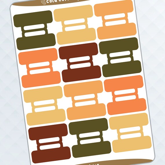 Blank Folding Tabs Sticker Sheet 12 Stickers Bullet - Etsy