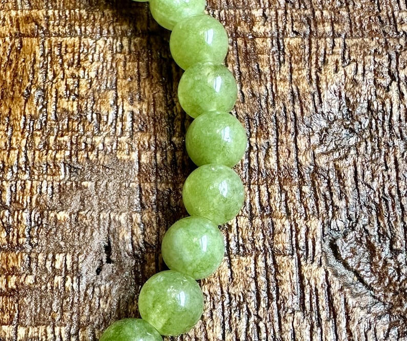 Daisy Gold Yellow Green Peridot Citrine Chrysolite 6mm Healing Mala ...