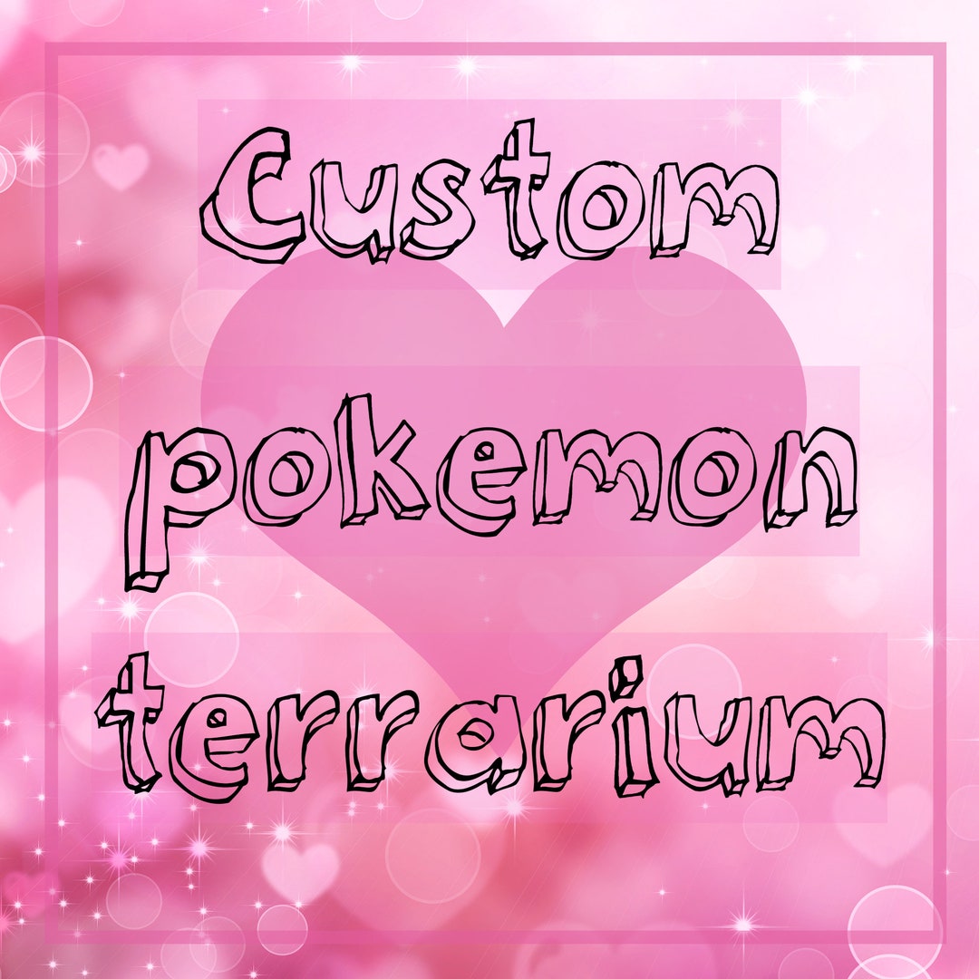 Custom Pokemon Terrarium Order - Etsy