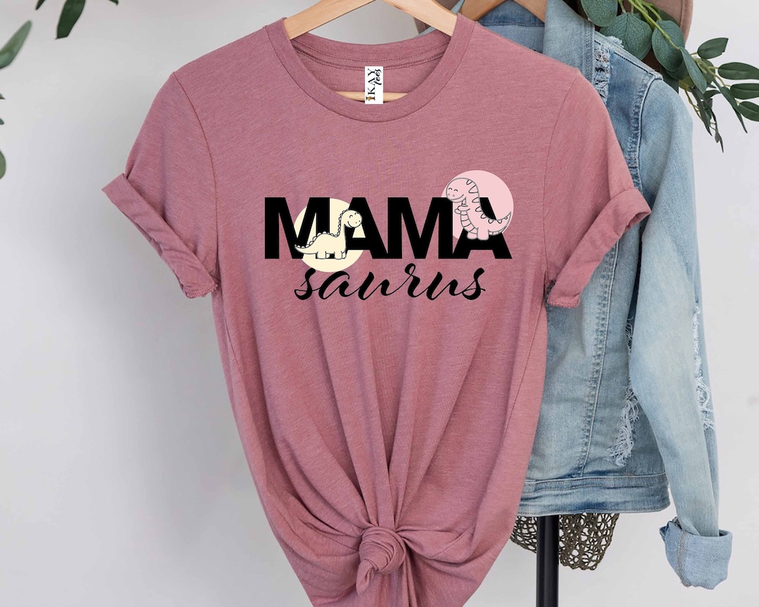 Mamasaurus Shirt, Mama Dinosaur Birthday Party Tshirt, Mom Dinosaur ...