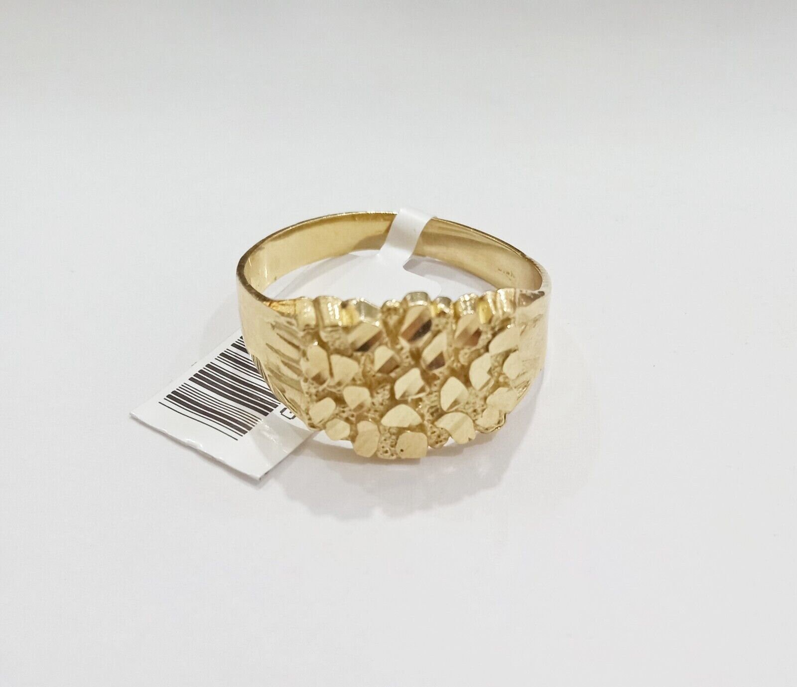 Real 10k Gold Nugget Ring Band Size 10.5 10kt Yellow Gold - Etsy