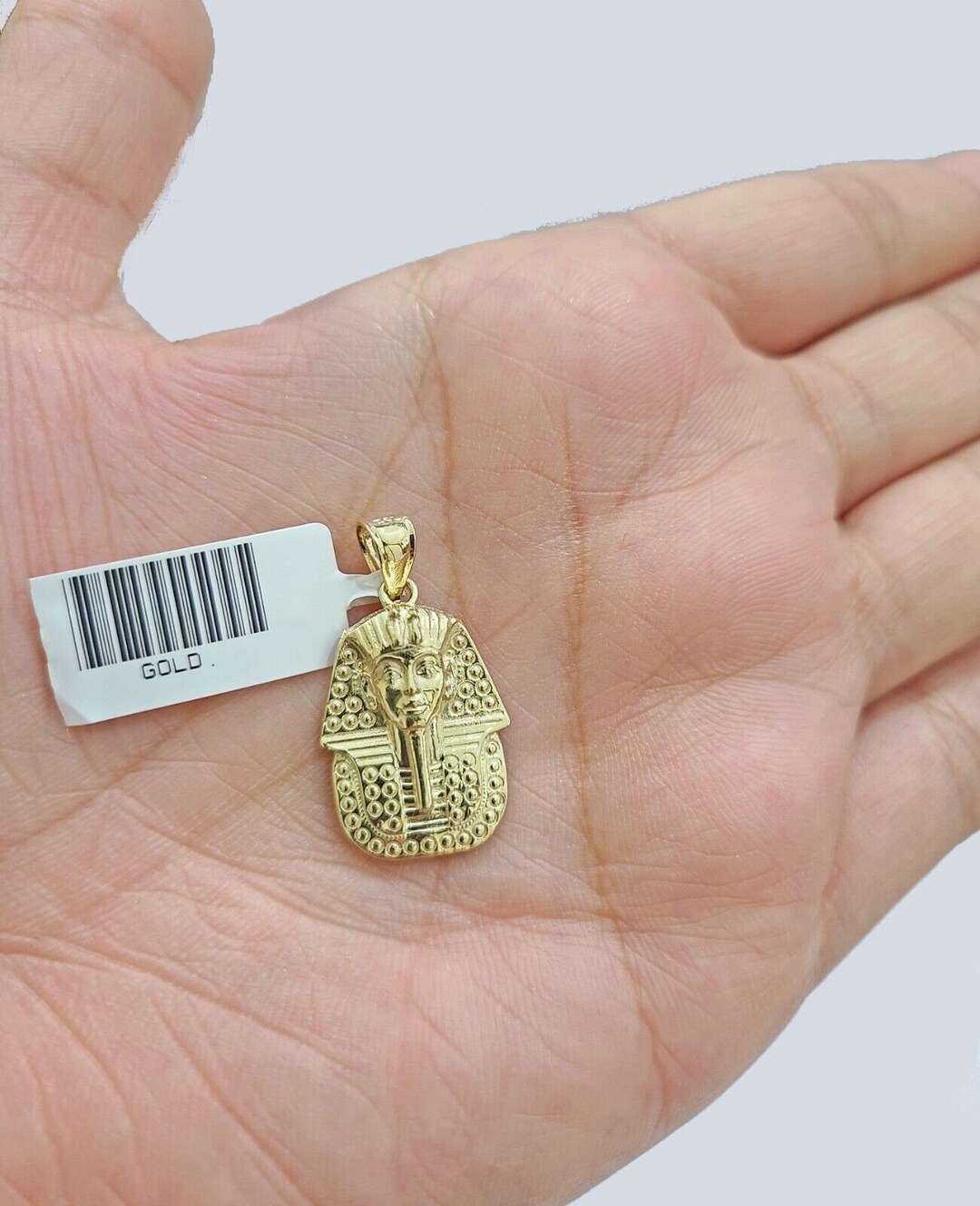 Real 10K Yellow Gold Head Charm for 1-1.5'' Inches Gold Pendant - Etsy