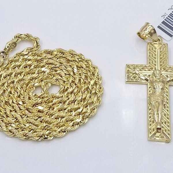 Rope Chain Cross Pendant - Etsy