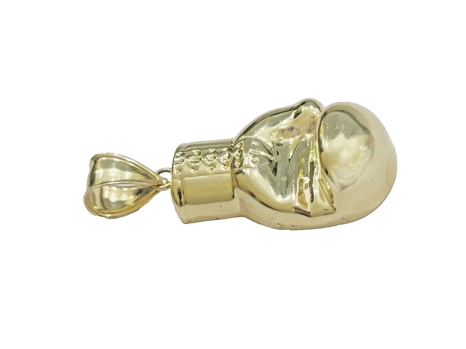 10k Yellow Gold Boxing Glove Charm Pendant 1.5inch Chain - Etsy