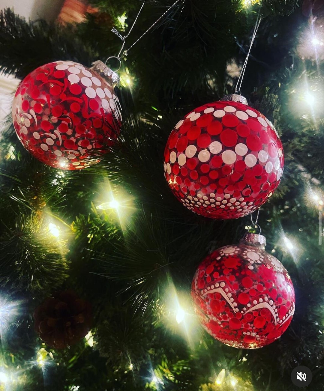 Custom Hand Painted Glass Ornament: Acrylic Holiday Decor (3 Inch) - Etsy