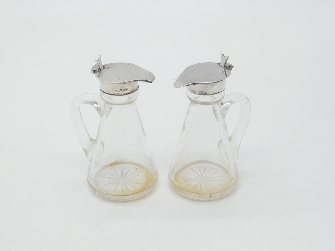 Pair of Sterling Silver Whisky Tots or Noggins 1912 Birmingham Levi ...