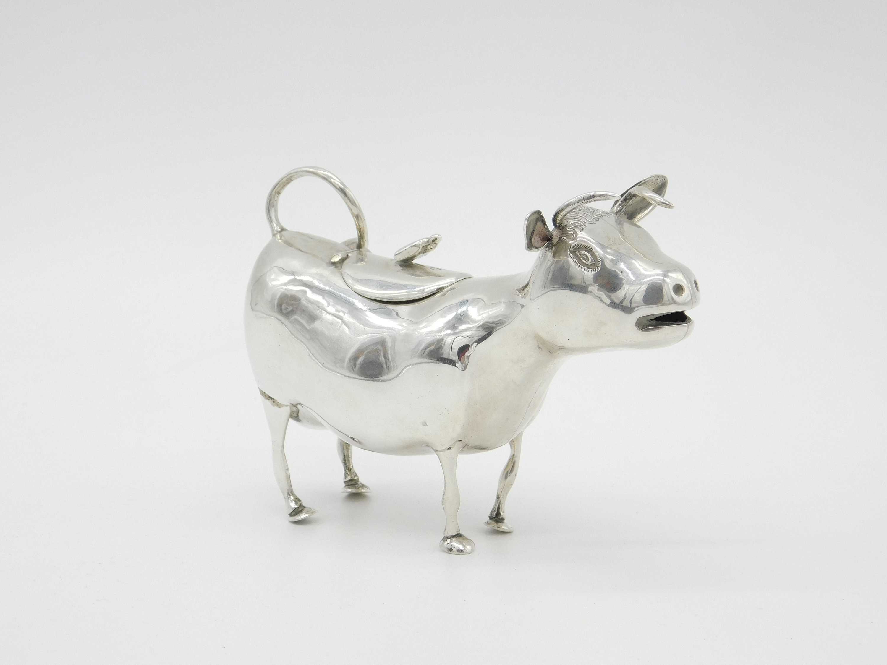 Victorian Sterling Silver Large Cow Creamer Jug Antique 1892 Import ...