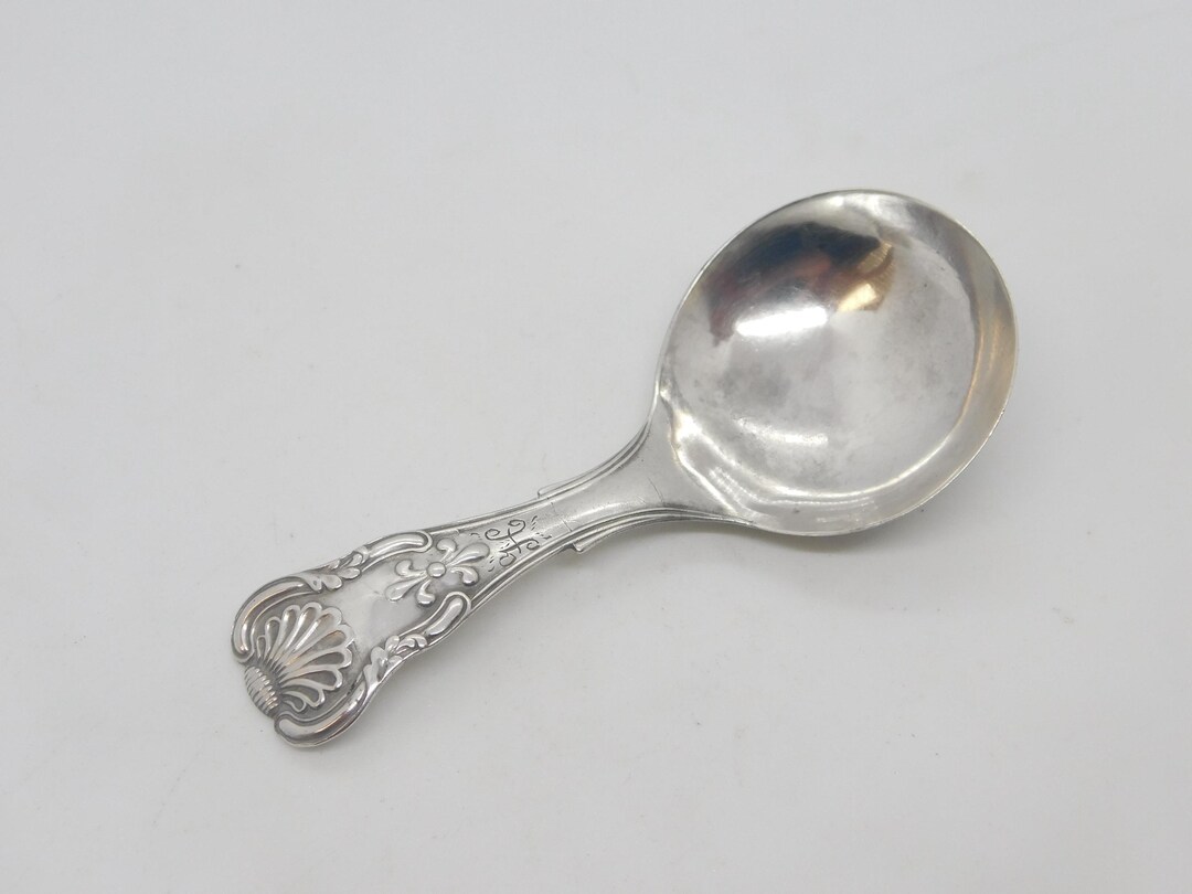 Victorian Sterling Silver Tea Caddy Spoon Antique 1844 Birmingham G ...