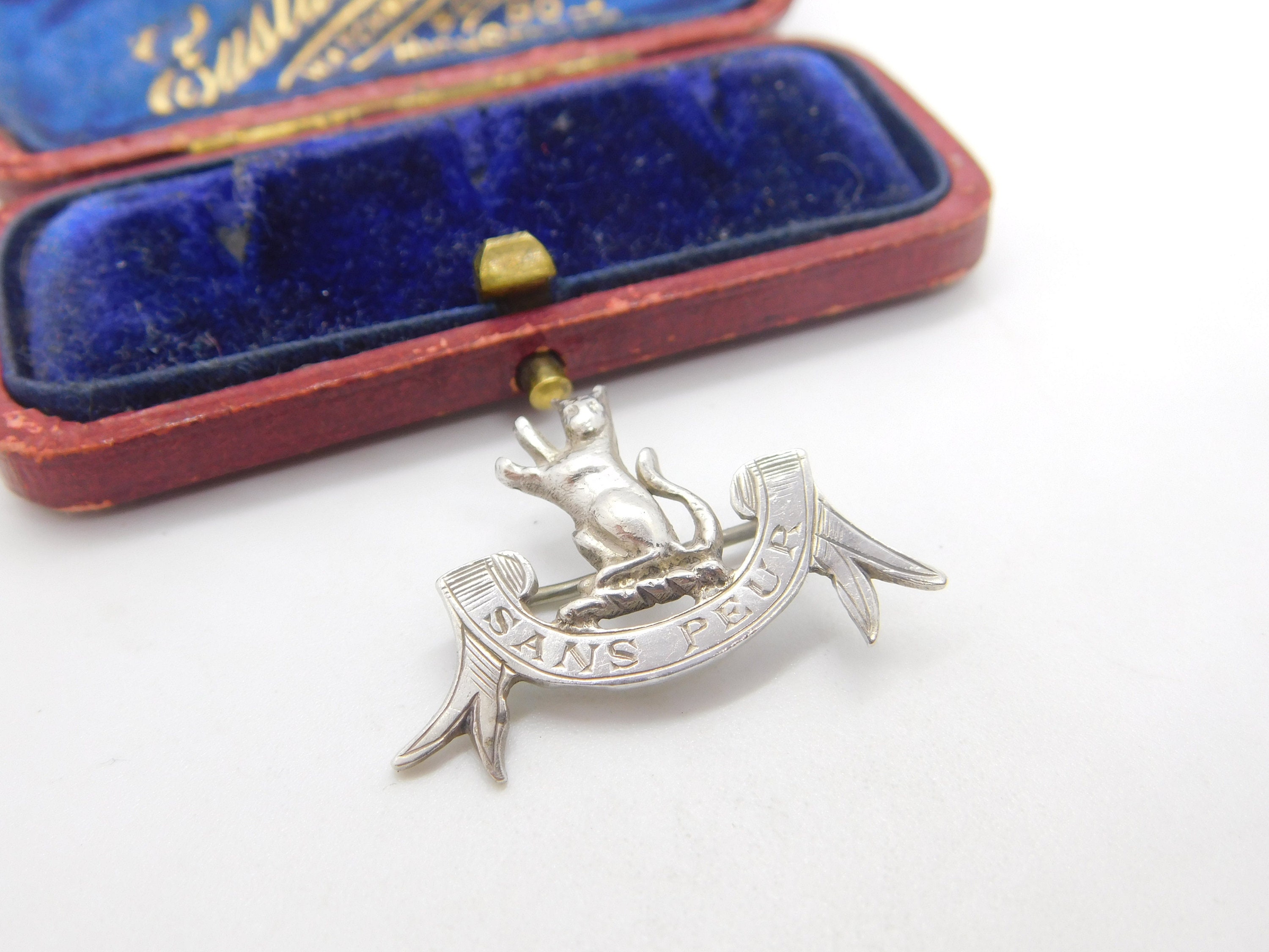 Victorian Scottish Sterling Silver 'sans Peur' Sutherland Clan Brooch ...