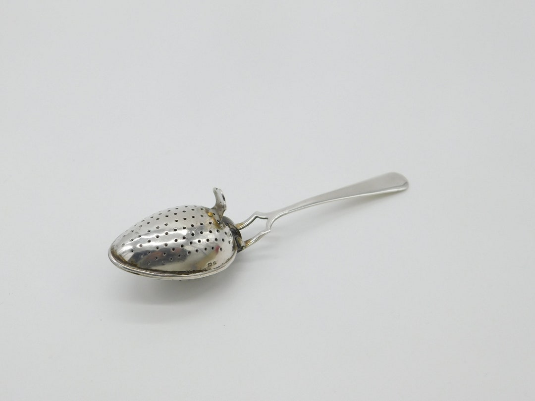 Sterling Silver Egg Shaped String Loaded Tea Infuser Antique 1930 Art ...
