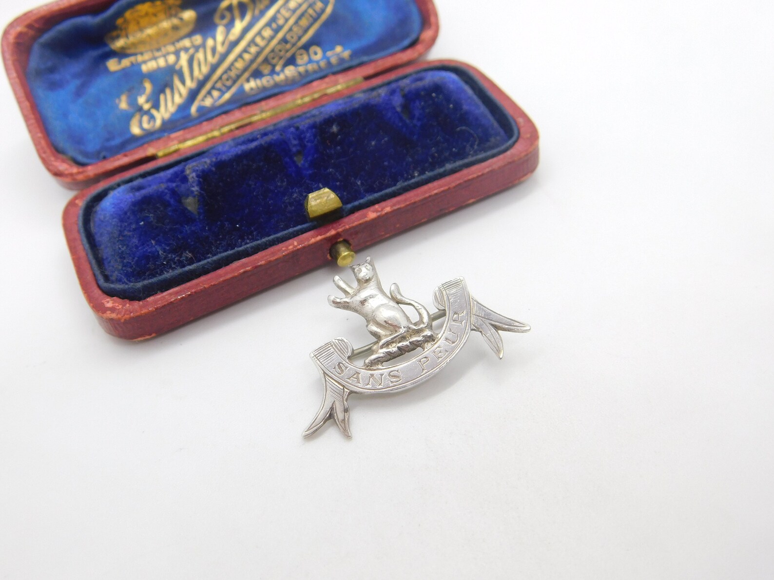 Victorian Scottish Sterling Silver 'sans Peur' Sutherland Clan Brooch ...