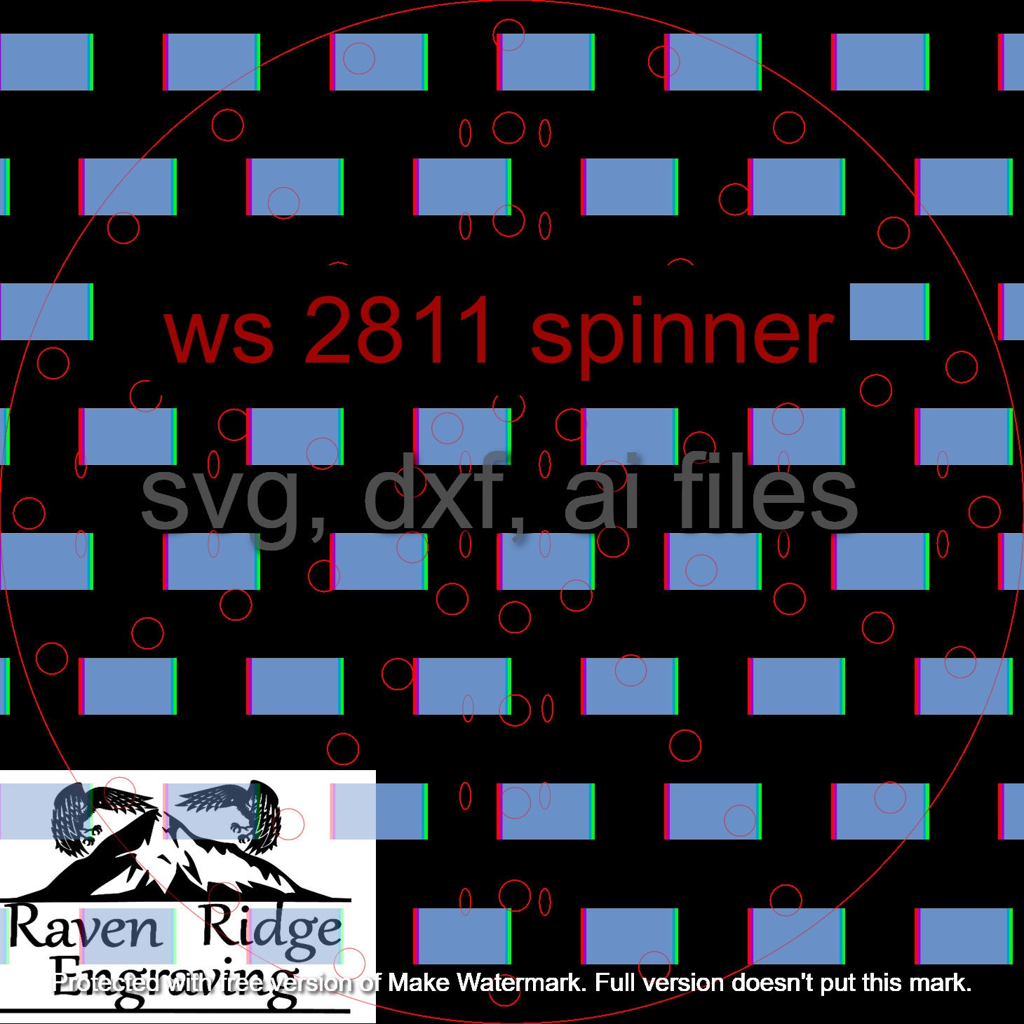 Digital File - WS2811 Spinner for Wled or Xlights Dxf Ai Svg Laser or ...