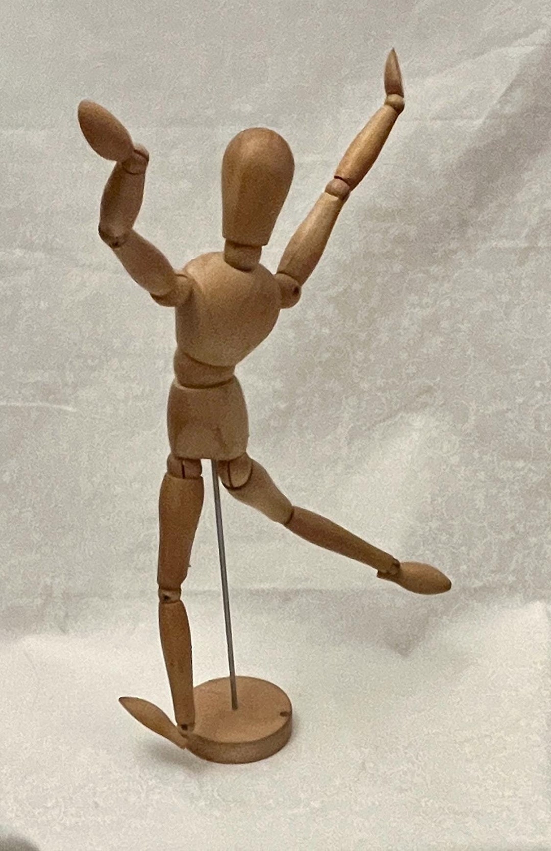 Wooden Articulated Figure on Stand - Etsy