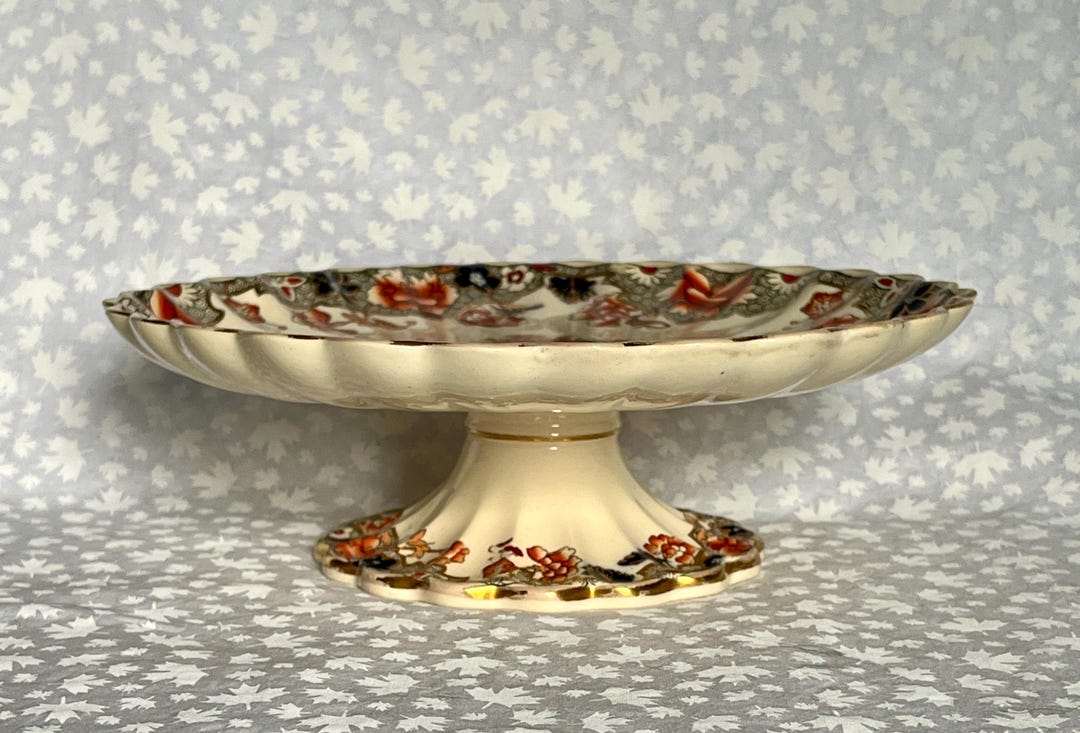 1880's Antique Copeland Spode “bertha” Pattern Rippled Edge Hand ...