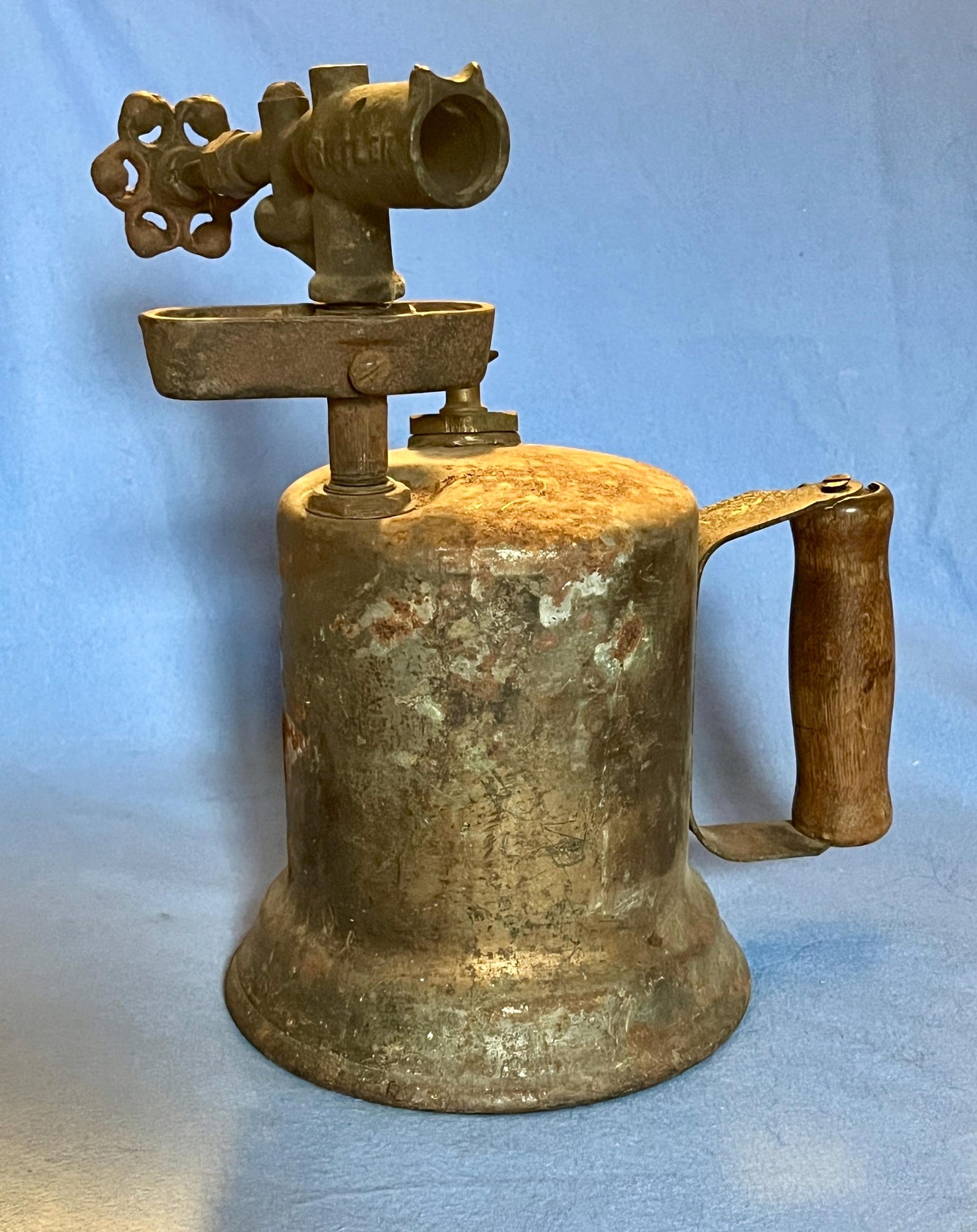 Antique Vintage Brass Butler 100 Blowtorch Blowlamp Wood Handle - Etsy