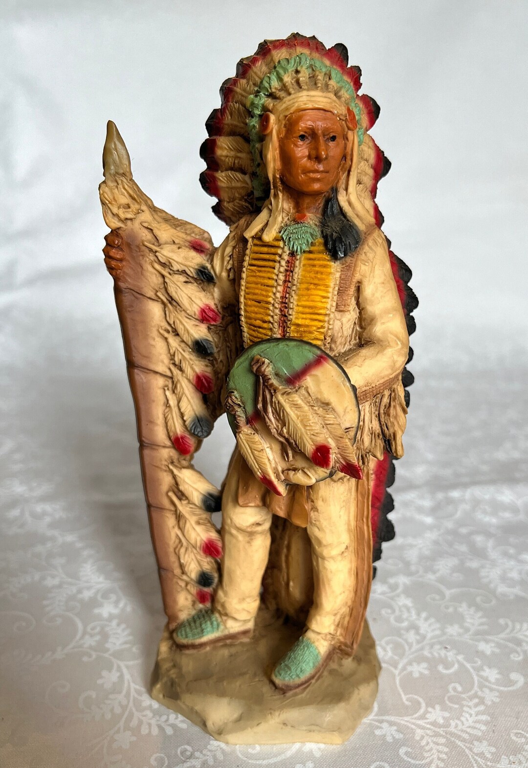 Original Castagna Native American Chief Decorative Figure - Etsy
