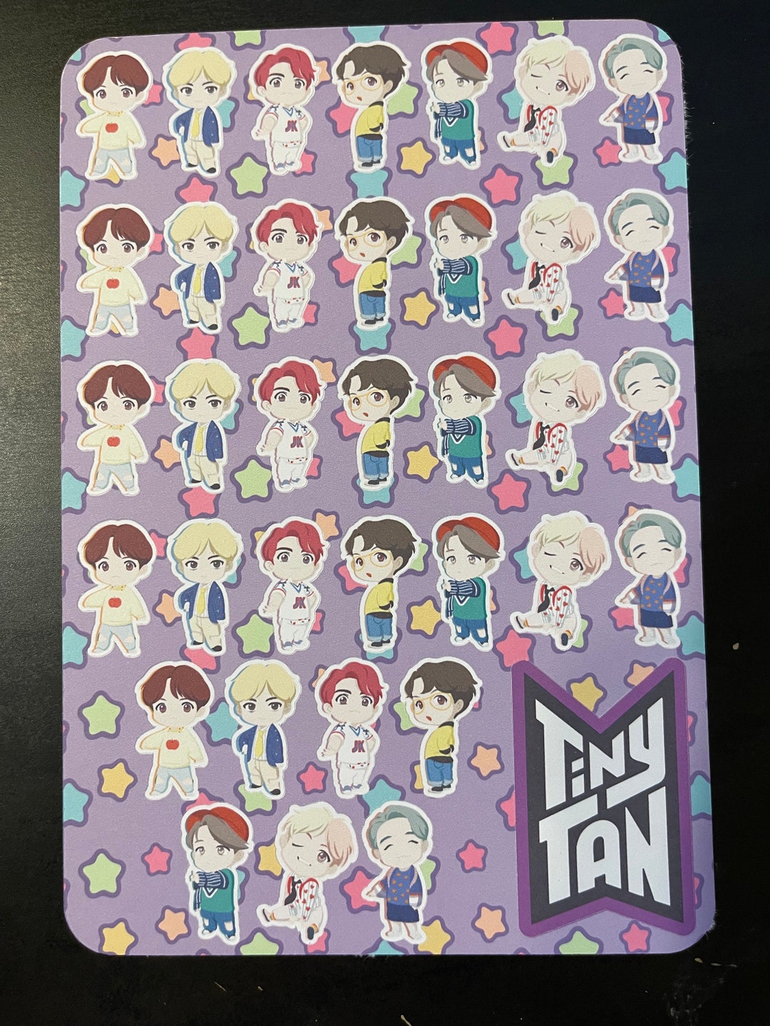 Kpop Tiny Dudes Theme 4”x6” Sticker Sheet! - Etsy