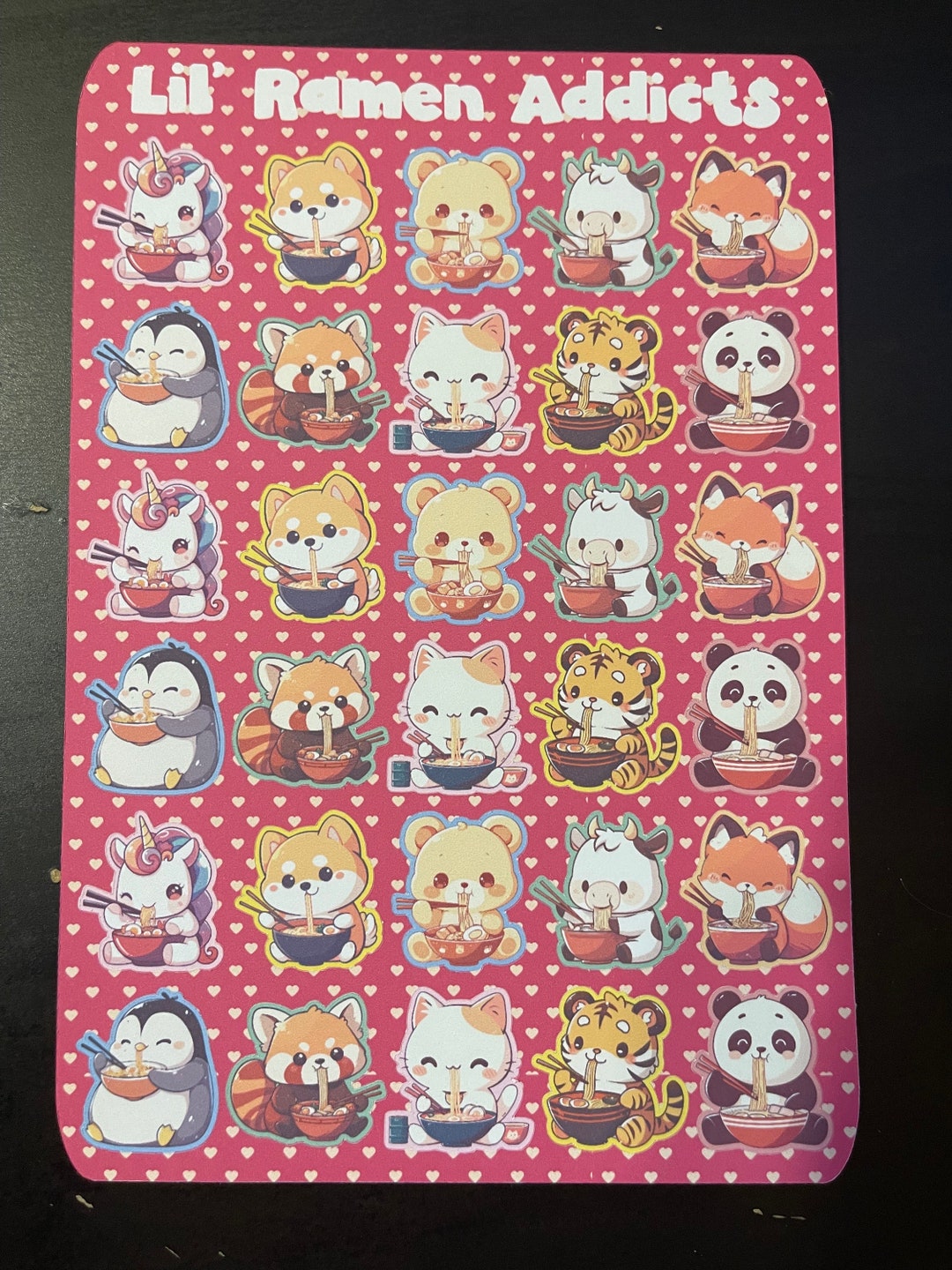 Animals Eating Ramen 4”x6” Sticker Sheet! - Etsy