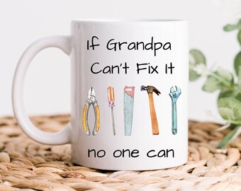 Dad Fixer of Everything, Handyman Dad Gift, Mr. Fix It Dad Mug, Funny ...