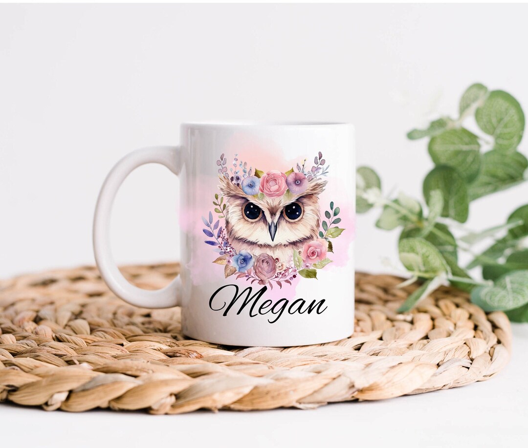 Personalized Owl Mug-owl Coffee Cup-owl Cup for Girls-owl - Etsy