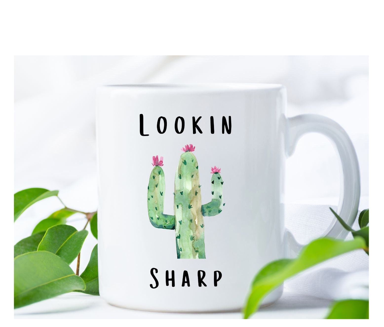 Lookin Sharp Cactus Mug-funny Cactus Cup-cactus Coffee Cup-cactus Gift ...