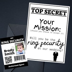 Ring Security Badge and Card Bundle - Template and Printable - Etsy