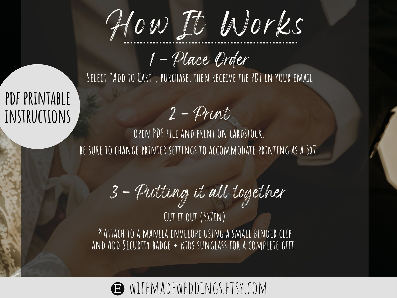Ring Security Card Printable | INSTANT DOWNLOAD - Etsy