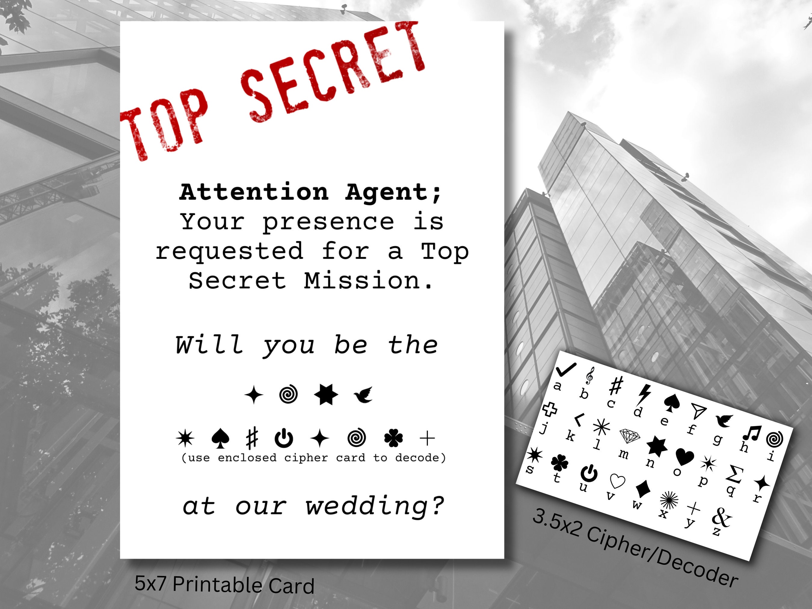 Ring Security Proposal Printable Card | Decodable Mission Card for Ring ...
