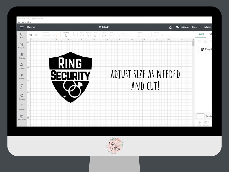 Ring Security Id Badge SVG File - Etsy