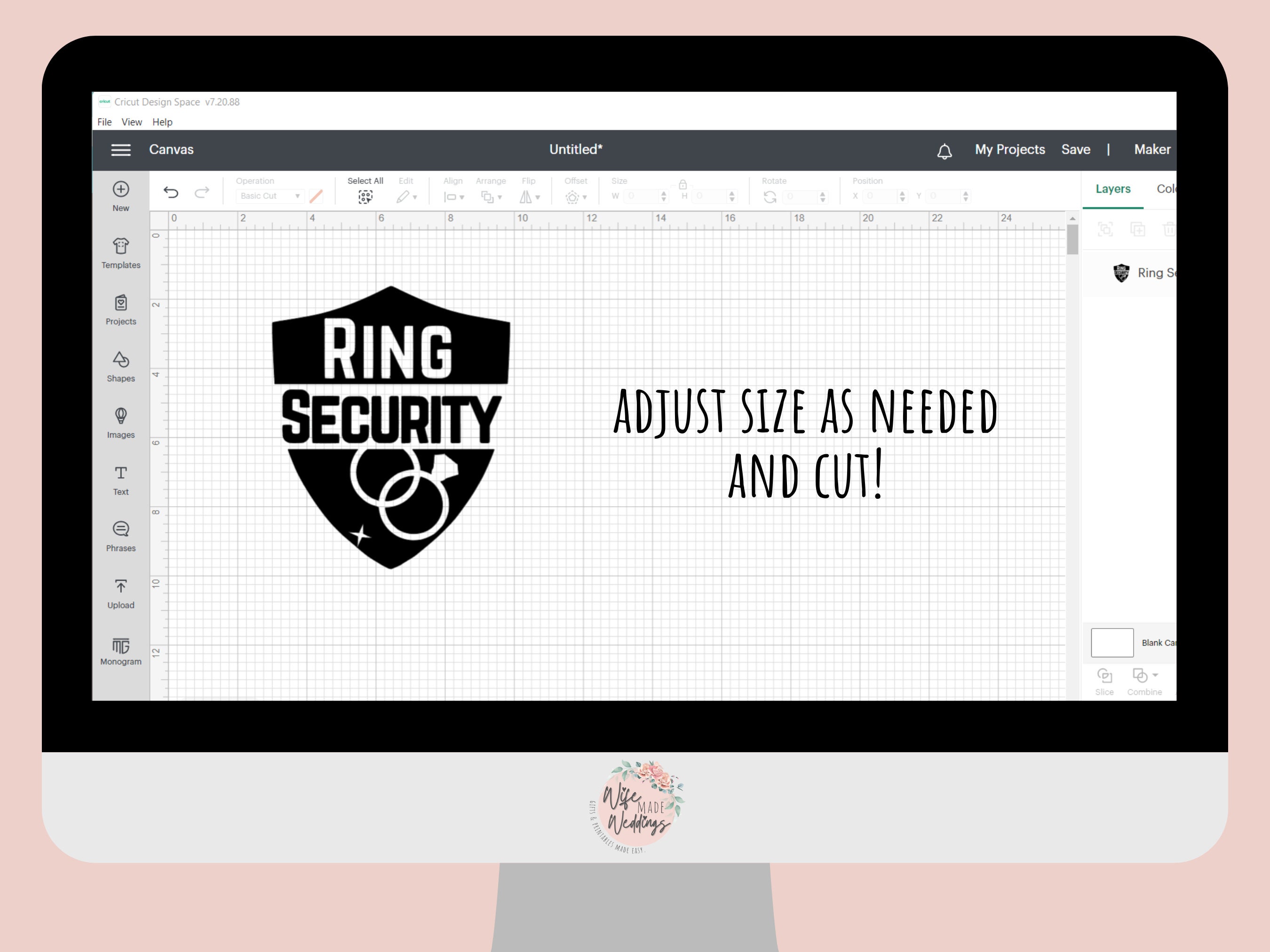 Ring Security Id Badge SVG File - Etsy