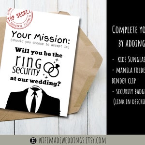 Ring Security Card Printable | INSTANT DOWNLOAD - Etsy