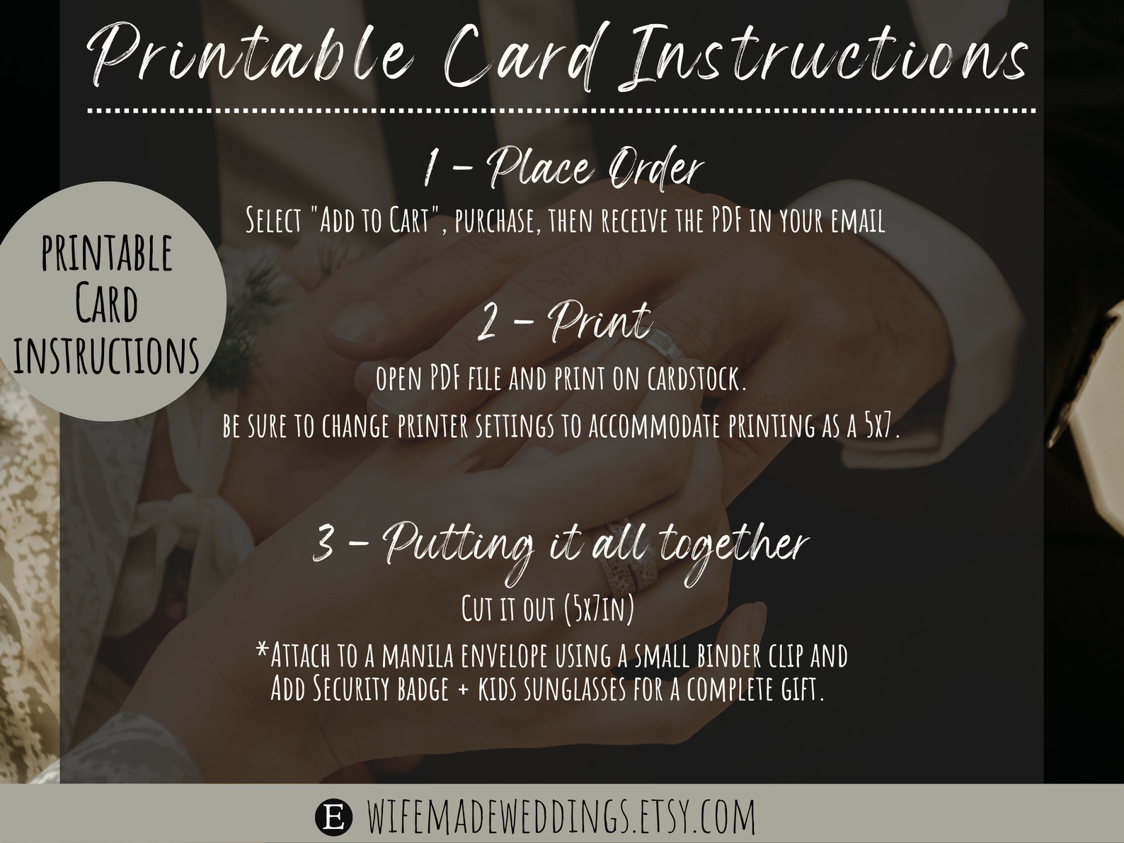 Ring Security Badge and Card Bundle - Template and Printable - Etsy